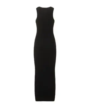 JIL SANDER Ribbed Knit Maxi Dress