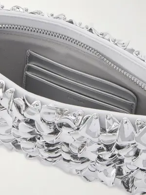Simkhai Reese Beaded Chain-strap Clutch Bag