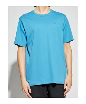 DIESEL® Oval-d Logo Embroidered Crewneck T-shirt - Blue