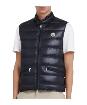 Moncler Gui Quilted Down Vest - Black