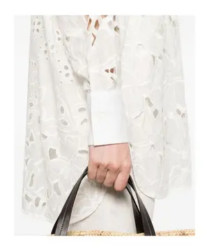 Ermanno Scervino Broderie Anglaise Floral Shirt