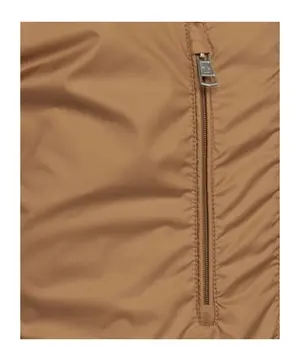 Moncler Vermeil Quilted Down Jacket With Drawstring Hood - Brown
