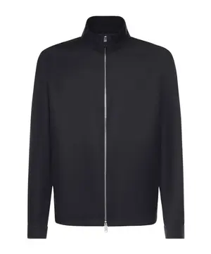 Zegna 100 Cc Scooter Zip Jacket - Blue