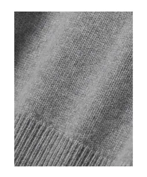 NILI LOTAN Crew Neck Sweater With Ribbed Cuffs And Hem - Gray