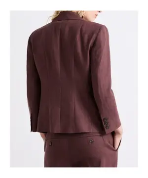 Marella Single-breasted Linen Blazer