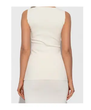 ENTIRE STUDIOS Sleeveless Boat Neck Top