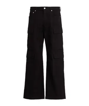 Rick Owens Double Cargo Cotton Jeans - Black