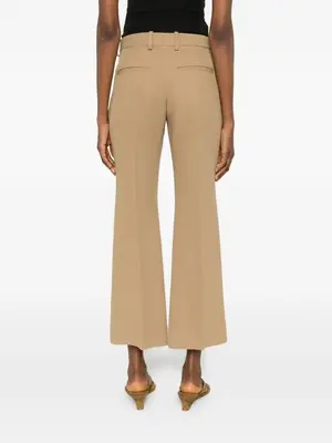 TOTEME Tailored Wide-leg Cropped Trousers With Belt Loops