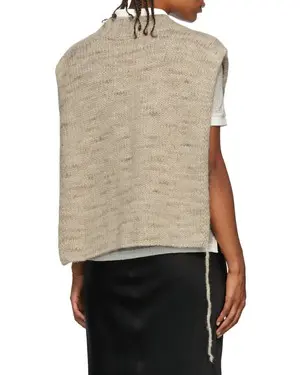 MAISON MARGIELA V-neck Ribbed Knitted Vest