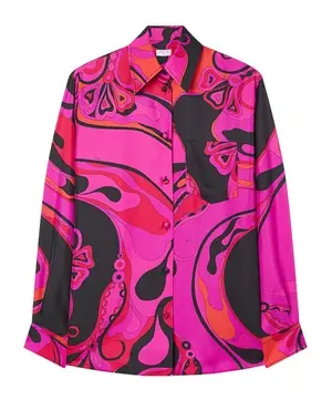 Emilio Pucci Printed Oversized Shirt - Pink