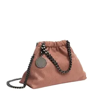 Stella McCartney Mini Eco Shaggy Drawstring Bag - Pink
