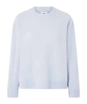 ANINE BING Lee Crew-neck Sweater - Light Blue