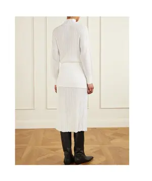 Proenza Schouler Luiza Ribbed-knit Turtleneck Sweater - White