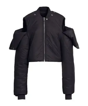 Rick Owens Cropped Down Bomber Jacket