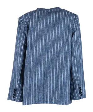 Ermanno Scervino Striped Single-breasted Blazer