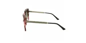 Gucci Logo Detail Square Frame Sunglasses
