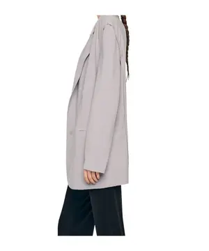 Norma Kamali Single-breasted Suit Jacket With Notched Lapel - Gray