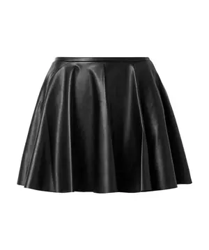 Norma Kamali Pleated Midi Skirt - Black