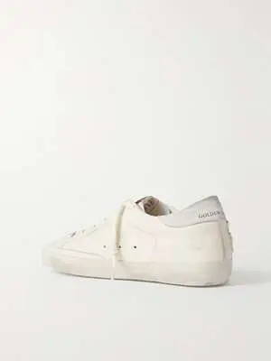 GOLDEN GOOSE Superstar Embellished Lace-up Sneakers - White
