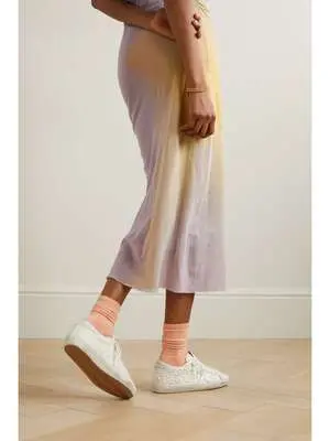 GOLDEN GOOSE Superstar Embellished Lace-up Sneakers - White