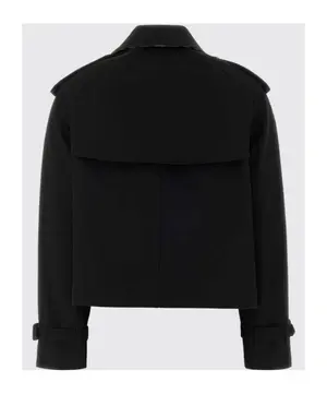 Burberry Cropped Gabardine Trench Jacket