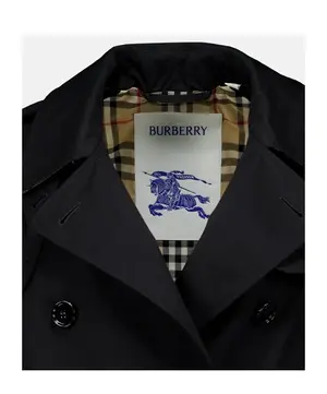 Burberry Cropped Gabardine Trench Jacket