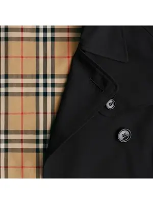 Burberry Cropped Gabardine Trench Jacket
