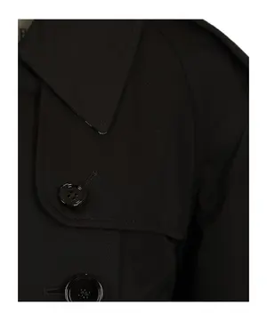 Burberry Cropped Gabardine Trench Jacket