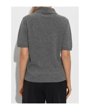 ENTIRE STUDIOS Buttoned Knitted Polo Shirt - Black