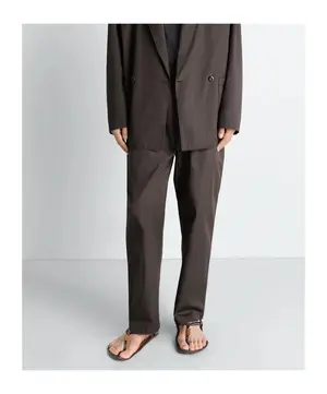 LEMAIRE Tapered Workwear Pants - Ristretto