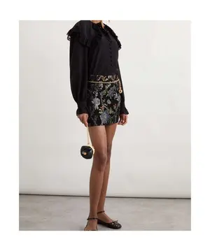 Chloé Floral Jacquard Mini Skirt