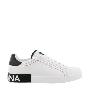 Dolce & Gabbana Dolce & Gabbana Portofino Lace-Up Sneakers Gray