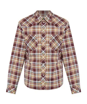 Versace Checked Pattern Shirt