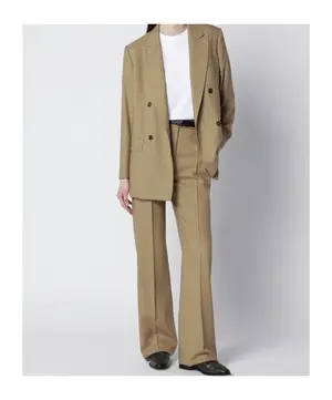 Max Mara Tailored Wide-leg Trousers With Belt Loops