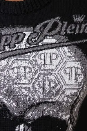 Philipp Plein Logo Skull Pullover