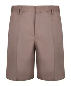 Zegna Tailored Pleated Shorts - Brown