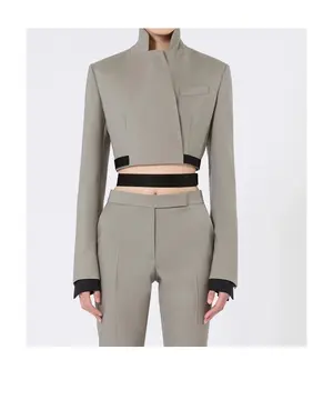 Max Mara Cropped Notched Lapel Jacket