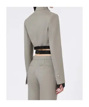 Max Mara Cropped Notched Lapel Jacket