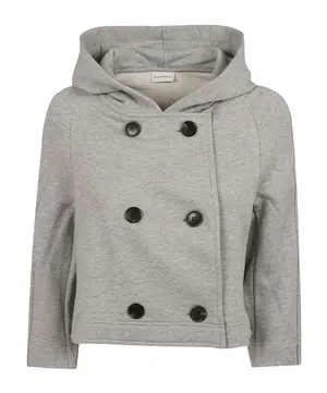Dries Van Noten Hooded Casual Jacket - Gray