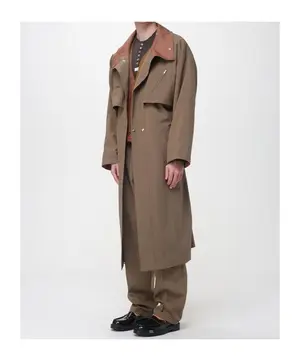 MAGLIANO Long Sleeve Tie Coat