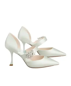 ROGER VIVIER Mary Jane Pumps With Crystal Buckle