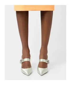 ROGER VIVIER Mary Jane Pumps With Crystal Buckle