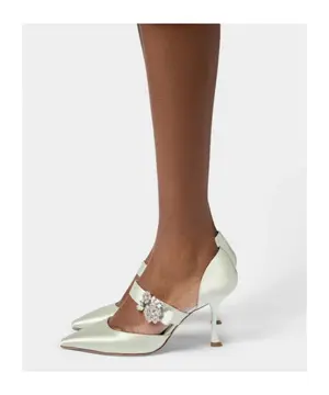 ROGER VIVIER Mary Jane Pumps With Crystal Buckle