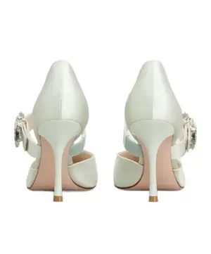 ROGER VIVIER Mary Jane Pumps With Crystal Buckle