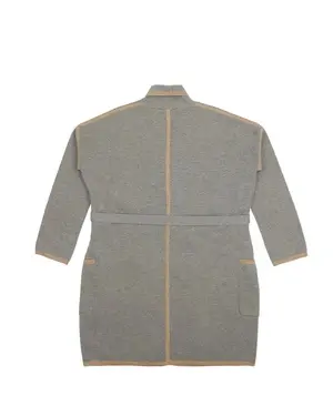 Max Mara Lace-up Cardigan - Gray
