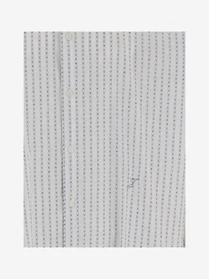 Jacquemus Logo Stripe Relaxed Shirt - White