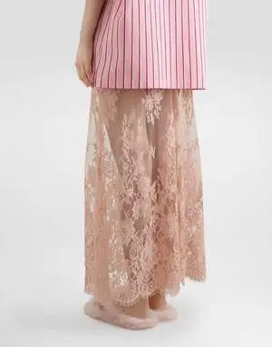 Dolce & Gabbana Chantilly Lace Midi Skirt
