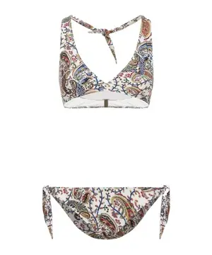 Etro Paisley Tie Bikini - Gray