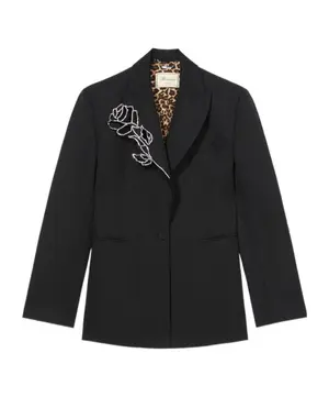 Blumarine Notched Lapel Outerwear For Women