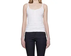 Jacquemus Le Debardeur Clavela" Ribbed Tank Top - White